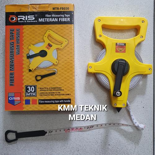Jual ORIS METERAN FIBER JALAN 30 METER / 30M FIBRE MEASURING TAPE FEET ...