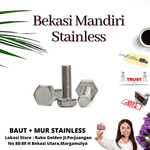 Jual BAUT + MUR STAINLESS STEEL - 6 x 20 - Kota Bekasi - Bekasi Mandiri ...
