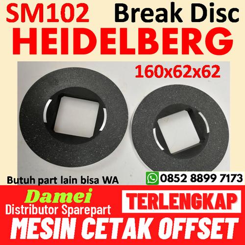 Jual Brake Disc SM102 Heidelberg Spare Part Mesin Cetak Offset SORS SM ...