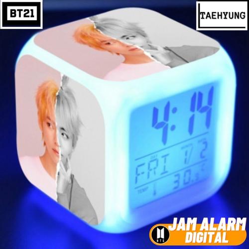 Jual Jam Alarm Digital LED KPOP Army Bangtan Boys BTS BT21 Tata ...