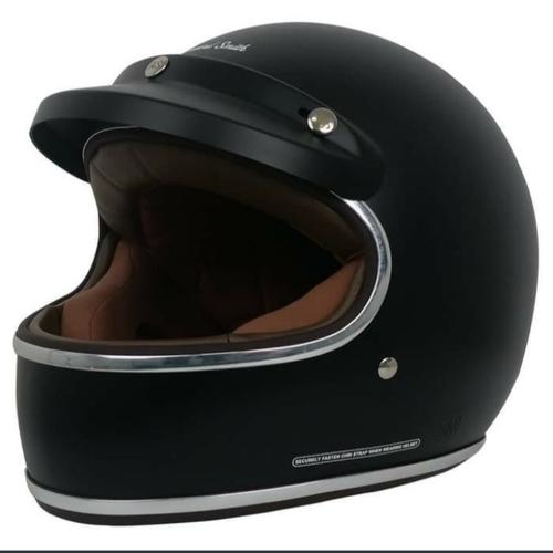 Jual Helm Cargloss Cafe Racer Howard Smith List Chrome - Deep Black SG ...
