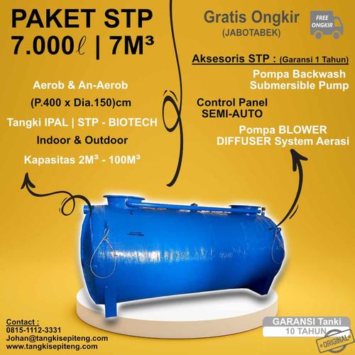 Jual PAKET Tangki Tabung STP IPAL WWTP 7000 Liter BIOTECH, BIO SEPTIC ...