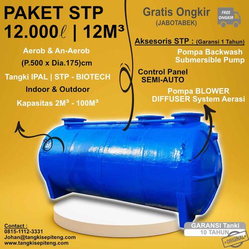 Jual PAKET Tangki Tabung STP IPAL WWTP 12000 Liter BIOTECH, BIO SEPTIC ...