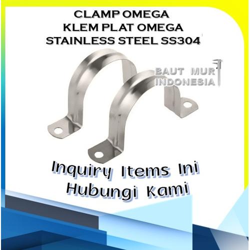 Jual CLAMP OMEGA KLEM PLAT OMEGA STAINLESS STEEL SS304 2-1/2" - Kab ...