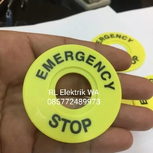 Jual LABEL NAMA NAME EMERGENCY STOP - Jakarta Pusat - RL ELEKTRIK ...