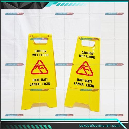 Jual Wet Floor Sign Tanda Lantai Basah Licin Caution Wet Floor ...