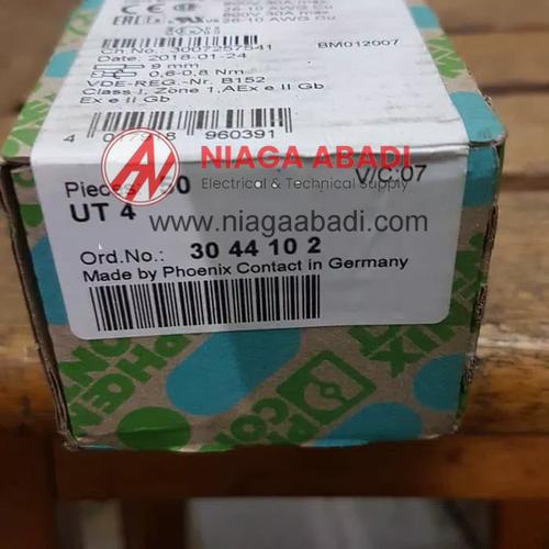 Jual Terminal Phoenix Contact UT 4 UT4 600V 30A 26-10 AWG Cu - Jakarta ...