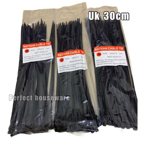 Jual Kabel Tis Hitam 30cm / Kabel Ties / Cable Tie 30cm (3,6mm x 300mm) - Jakarta Barat ...