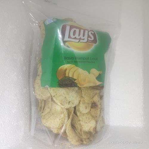 Jual kripik lays rumput laut kemasan 200gr indofood lays rumput laut ...