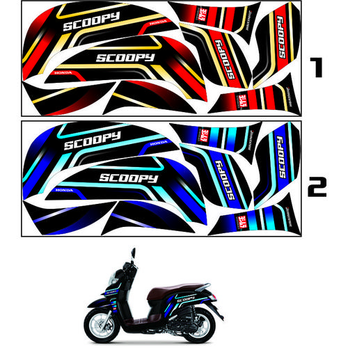 Jual SRPTRIPING CUSTOM STICKER VARIASI STRIPING THAILOOK SCOOPY SEMI ...