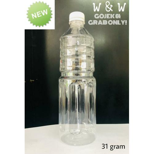 Jual Botol Plastik 1Liter/1000ml Botol PET Botol MG Gojek/Grab ONLY ...