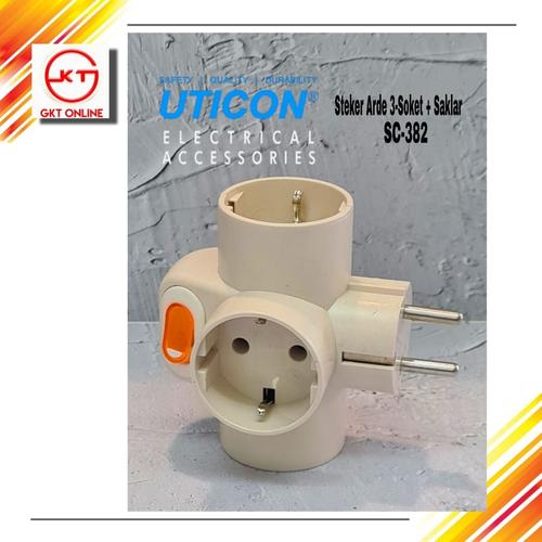 Jual Steker T Arde Uticon + Saklar - Jakarta Pusat - GKT Online | Tokopedia