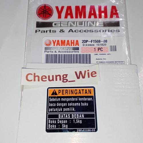 Jual Stiker Warning dek Yamaha NMAX 155 VVA ori Yamaha - Kab. Langkat ...