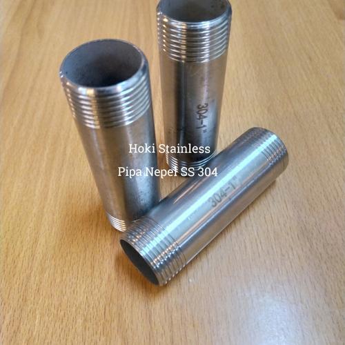 Jual Pipa Nepel Stainless SS304 Drat 1/2" inch / P. 20cm - Jakarta ...