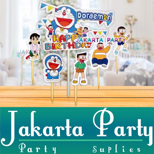 Jual Topper Cake Doraemon / Cake Topper Doraemon / Hiasan Kue Doraemon ...