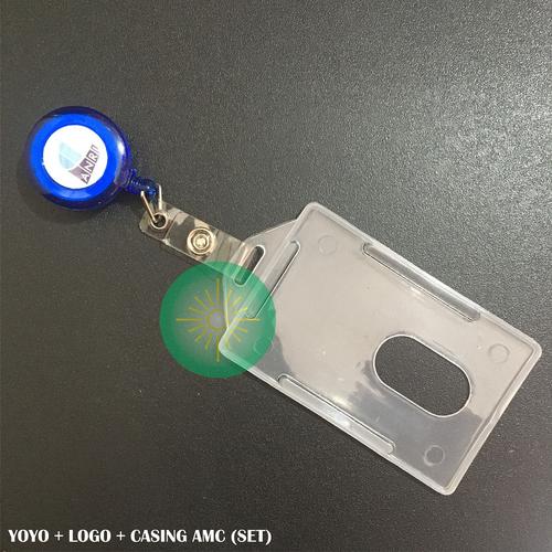 Jual Yoyo Id Card + Logo + Casing DOUBLE KARET (SET) / Yoyo Name Tag ...
