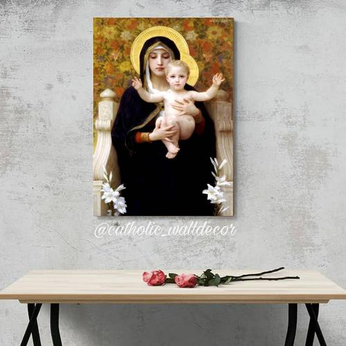 Jual Hiasan dinding Katolik gambar Bunda Maria dan Tuhan Yesus bayi ...