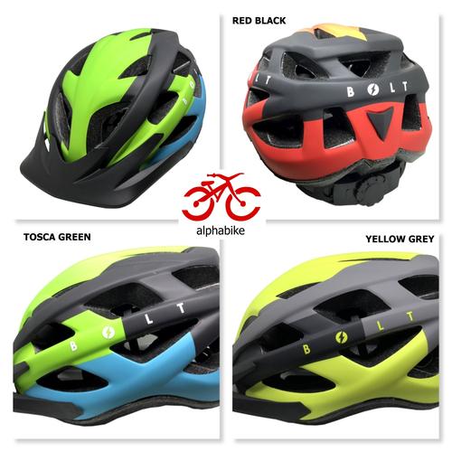 Jual HELM SEPEDA POLYGON NEW BOLT MTB ROADBIKE BALAP - L - YELLOW GREY ...