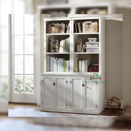 Jual almari buku almari kantor kabinet kayu rak buku minimalis kayu ...