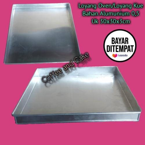 Jual Loyang Kue / Loyang Oven / Loyang Kue Kering - Uk 30x30x3cm - Kab ...