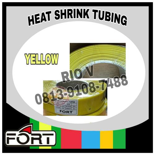 Jual Heat Shrink WARNA Tube Selongsong Kabel Bakar 50mm FORT - Kuning ...