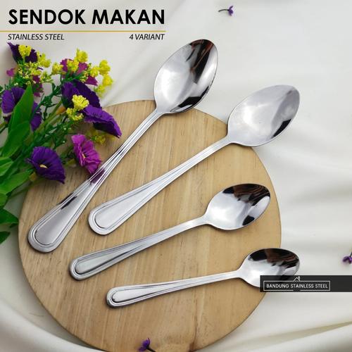 Promo Sendok makan besar teh kopi dessert es krim stainless tebal hotel ...