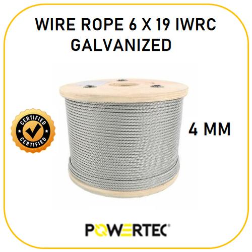 Jual WIRE ROPE 6X19 IWRC GALVANIZED 4MM ( SLING SELING KAWAT FULL BAJA ) - Kota Tangerang - IBN ...