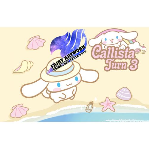 Jual Cinnamoroll 3 Spanduk Banner Ulang Tahun Ukuran 1,5 x 1 meter ...