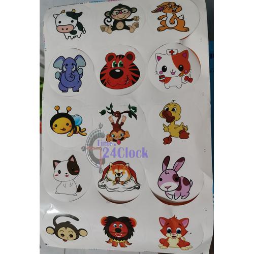 Jual Stiker Binatang / Sticker Animal Cute Lucu 1Lembar = 15Gambar ...