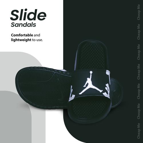 Jual SANDAL PRIA WANITA SENDAL SLOP SELOP NIKE BENASSI JORDAN BLACK ...