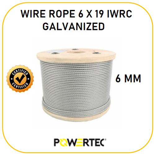 Jual WIRE ROPE 6X19 IWRC GALVANIZED 6 MM ( SLING SELING KAWAT FULL BAJA ) - Kota Tangerang - IBN ...