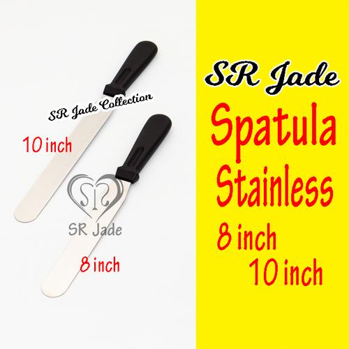 Jual Spatula Stainless Straight Knife Cake Spatula Lurus Pisau Poles ...