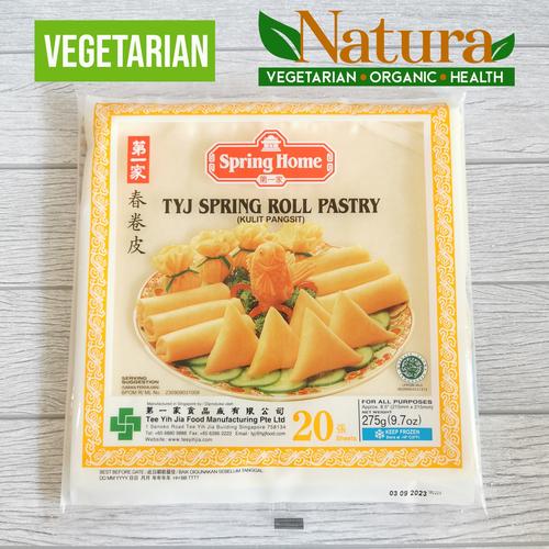 Jual Spring Home Spring Roll Pastry Kulit Pangsit 21.5cm 20lbr Beku ...