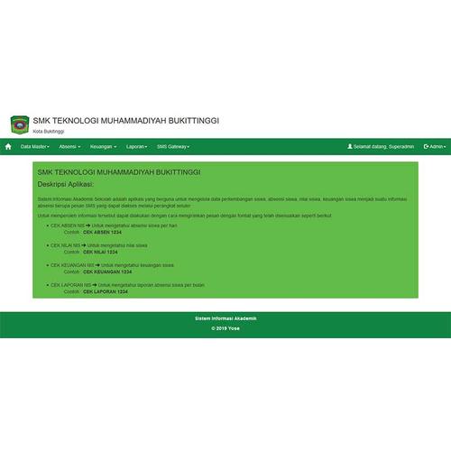 Jual Web Siakad Sma Dan pemberitahuan Dengan Php Mysql - Kota Padang ...