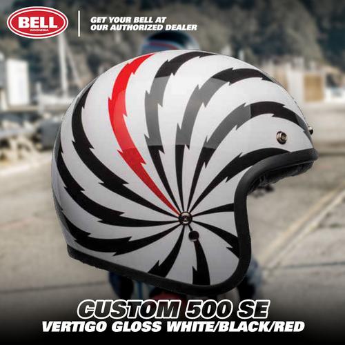 Promo Helm Bell Custom 500 SE Vertigo Open Face Retro - M Cicil 0% 3x ...