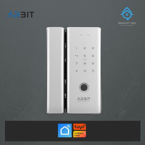 Jual ARBIT Smart Home WiFi Door Lock Whitout Handle - Silver | Glass ...
