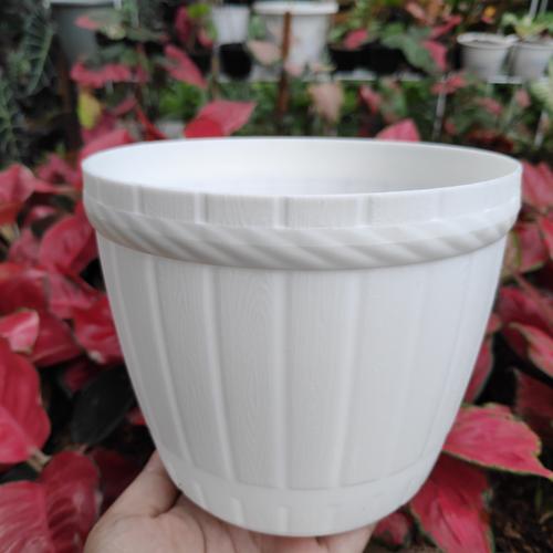 Jual Pot bunga Lemony 8518 Putih / Pot tanaman plastik - Kota Bekasi ...