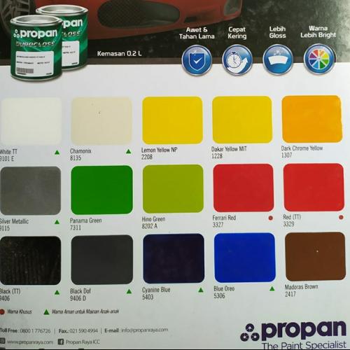 Jual Cat Duco Propan Durogloss 200ml all color - Lemon yellow - Kab ...