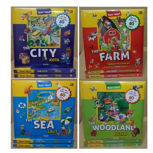 Jual Buku Boardbook Tony Wolf The City Farm Woodland Sea - The Farm ...