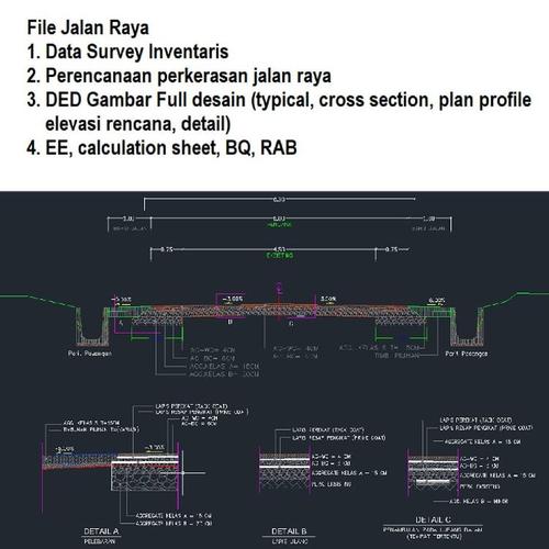 Jual file perhitungan dan rencana anggaran biaya RAB perkerasan jalan ...