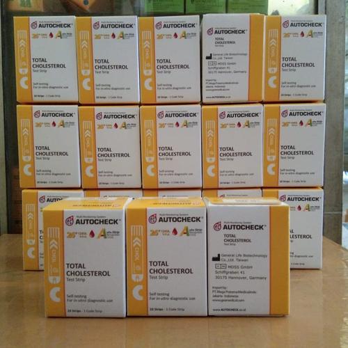 Jual Autocheck kolesterol isi 10 strip auto check kolestrol stick ...