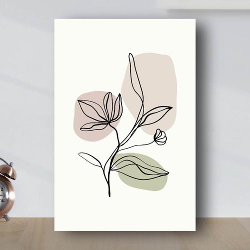 Jual Poster Aesthetic Bunga Hiasan Dinding Minimalis - Poster Kayu MDF ...