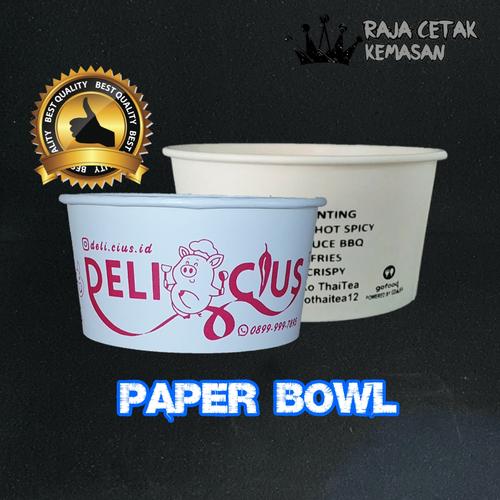 Jual Sablon Paper Bowl 360ml 500ml 650ml 800ml - 500ML - Jakarta Pusat ...