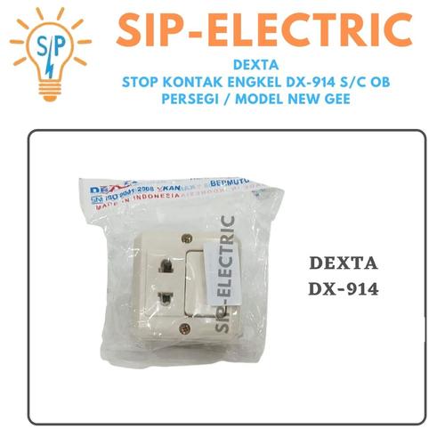 Jual DEXTA STOP KONTAK ENGKEL DX-914 S/C OB PERSEGI / MODEL NEW GEE ...