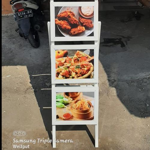 Jual Jual 3 Display Menu Aluminium Papan Nama Menu Cafe Resto Food ...