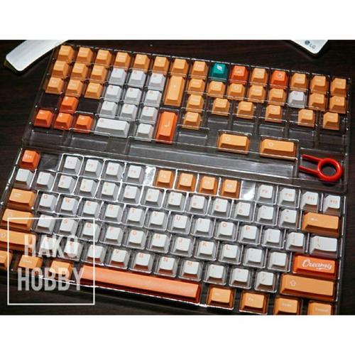 Jual GMK Peach Cream Clone PBT Dye Sub Keycaps Mechanical Keyboard ...