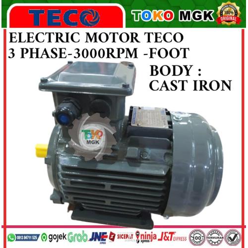 Jual TECO AESV1S 1.5KW 2HP-3PHASE 2POLE B3 FOOT MOUNTED ELECTRIC MOTOR - Jakarta Pusat - toko ...