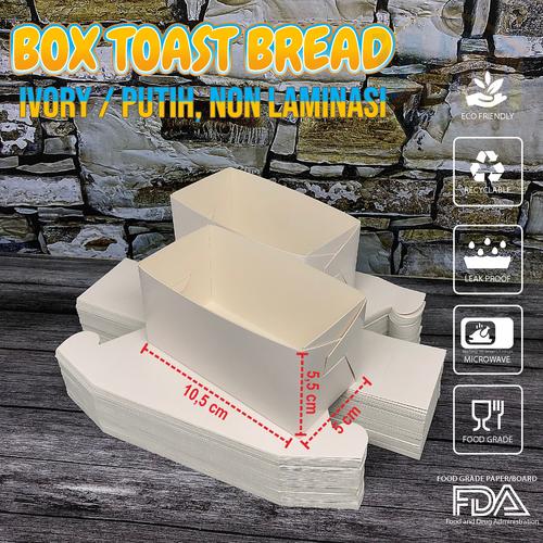 Jual BREAD TOAST/BOX TRAY ROTI BAKAR/KEMASAN ROTI BAKAR/BOX TOAST KRAFT ...