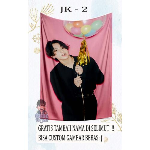 Jual SELIMUT MEMBER BTS JUNGKOOK - selimut custom - jeon jungkook bts ...