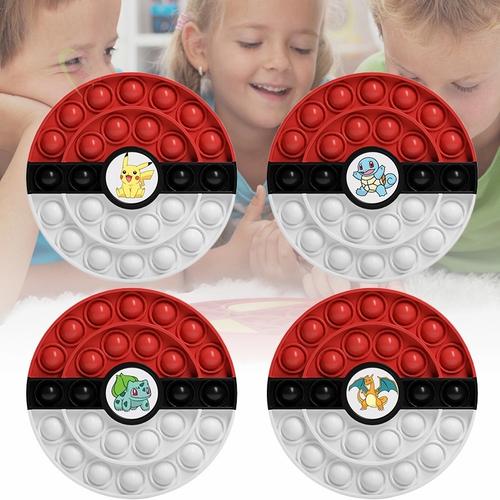 Jual pop it pokemon pikachu pokeball fidget toys tiktok push bubble ...